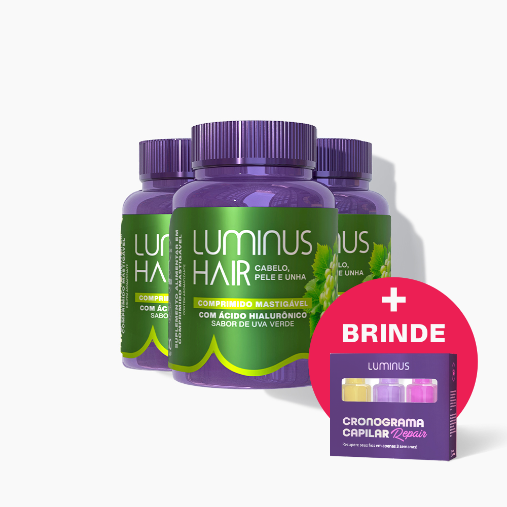 Luminus Hair Drops - O Suplemento Capilar Delicioso e Eficaz!